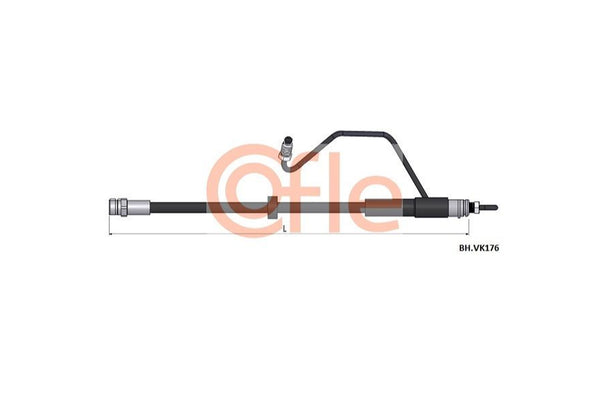 Brake Line Front Right Cofle - 8W0611708B – Strictly European Motors