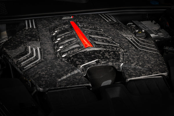 APR Engine Cover - 2.9T/3.0T/4.0T (4M) SUV - Forged Carbon Fiber ...