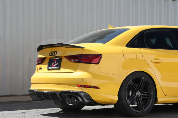 AFE Stainless Steel Cat-Back Exhaust System w/ Carbon Fiber Tip - 49-3 ...